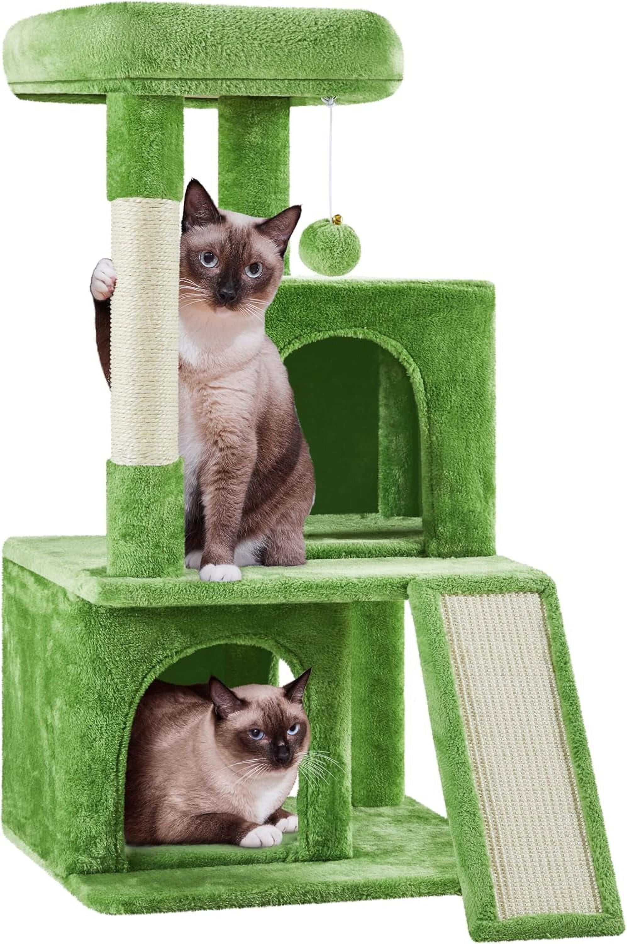 36in Cat Tree for Indoor Cats, Cat Tower Cat Condo w/Extra Large Perch ...
