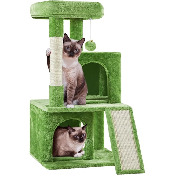 36in Cat Tree for Indoor Cats, Cat Tower Cat Condo w/Extra Large Perch ...