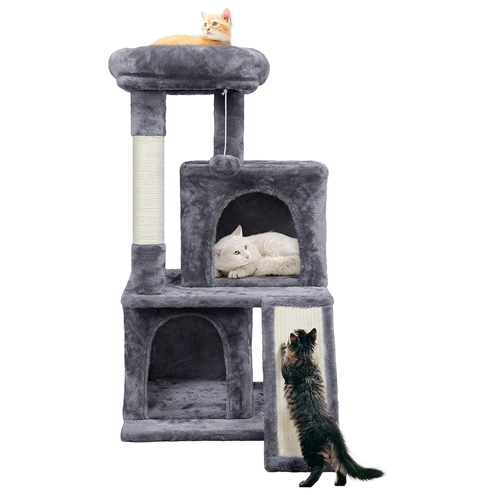 36in Freestanding Cat Tree, Cat Activity Center Play House, Kittens ...
