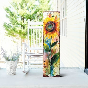 Glitzhome Fall Wooden Large Porch Sign Decor Rustic Farmhouse Themed ...