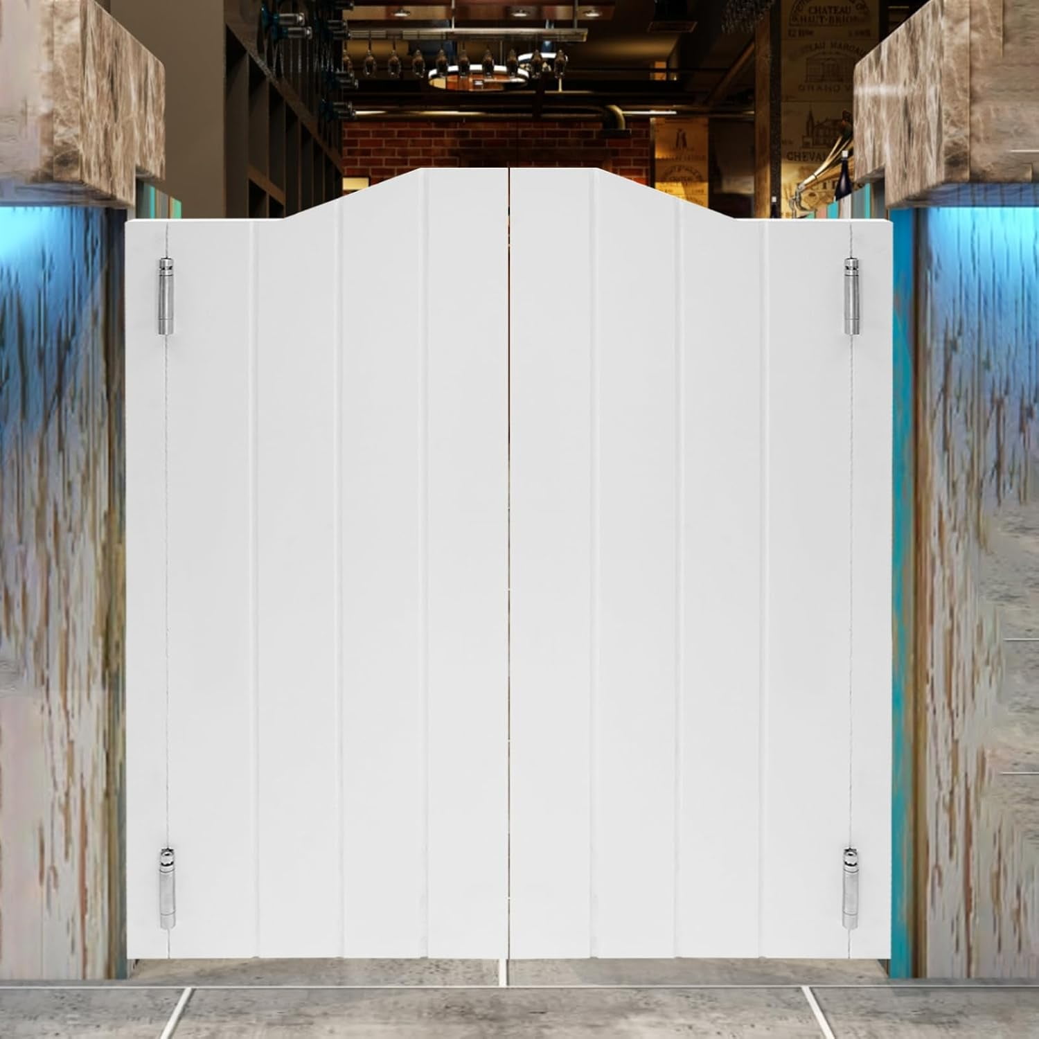 36in Swinging Doors Cafe Doors, Auto Close Swinging Door Arched Top ...