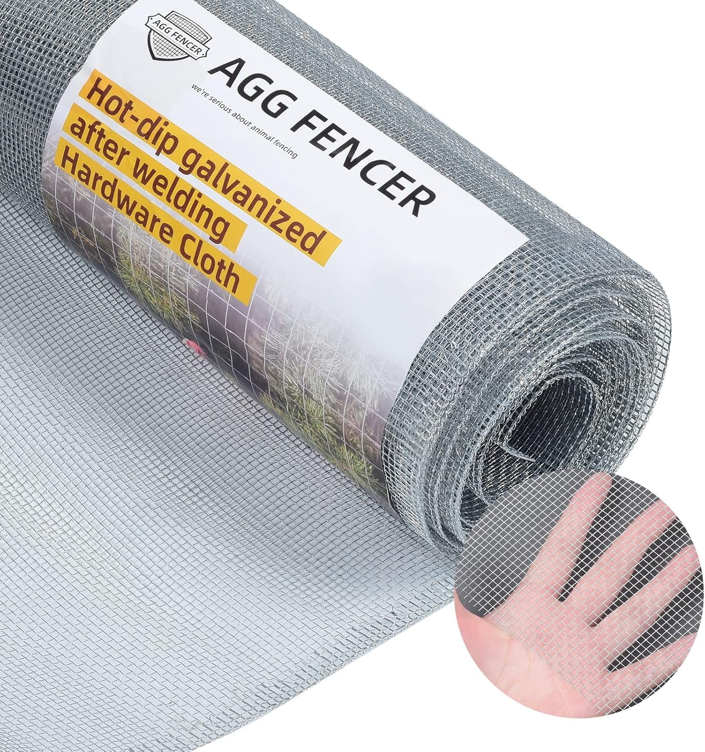 36in x 25ft Hardware Cloth 1/8 inch 27Ga Hot Dipped Galvanized After ...