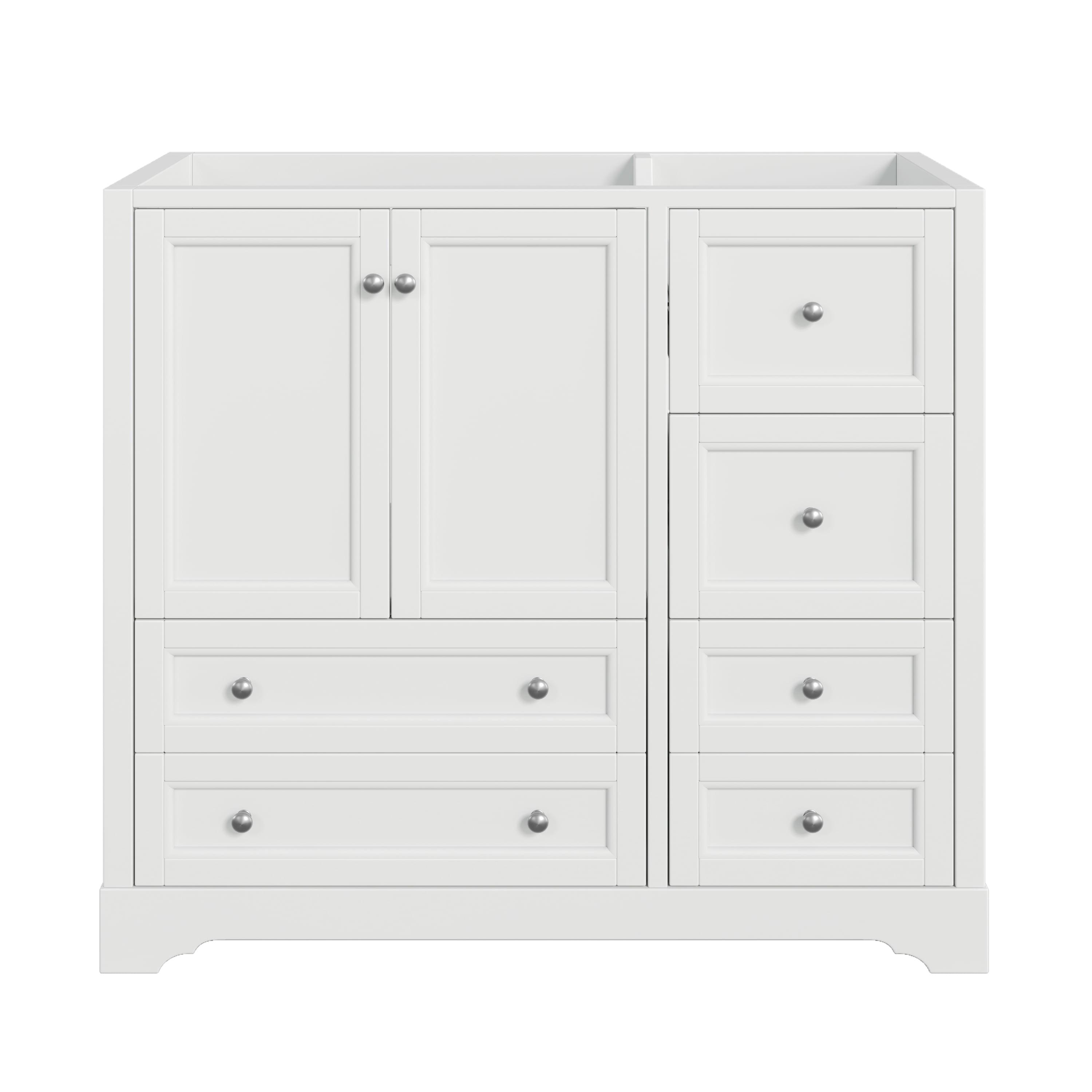 36inch Bathroom Vanity without Sink, Solid Wood Freestanding Bathroom ...