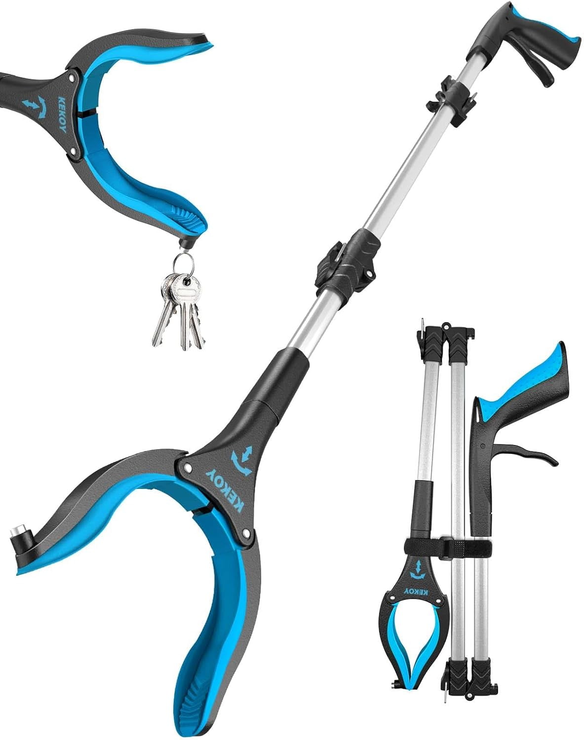 36inch Grabber Reacher Tool, Foldable Grabbers for Elderly Grab it ...
