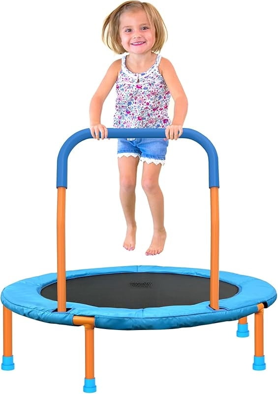 36inch Mini Toddler Trampoline for Kids Ages 1-6 Indoor Outdoor Folding ...
