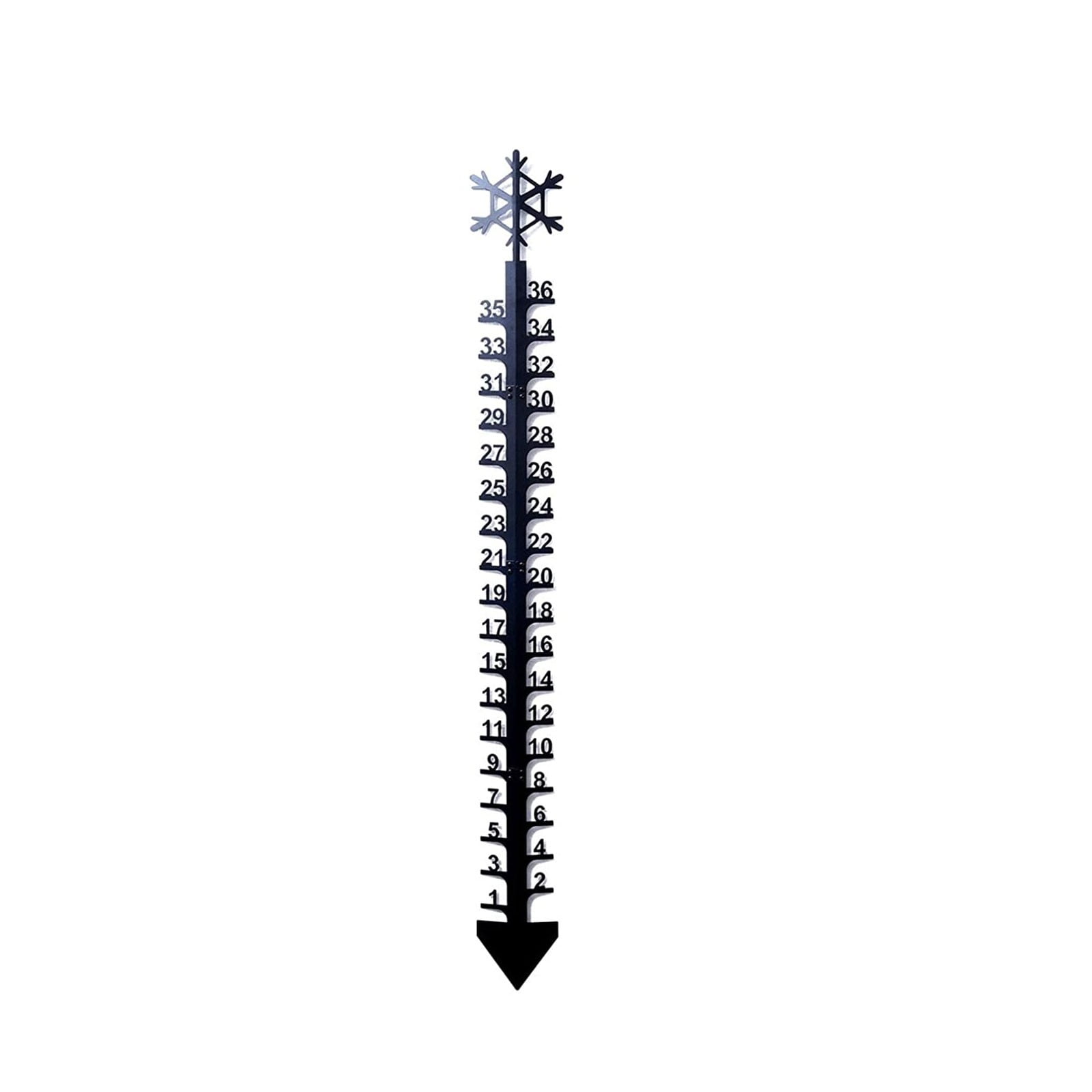 36inch Snow Gauge Metal Yard Snow Measuring Stick Outdoor Garden Stake ...