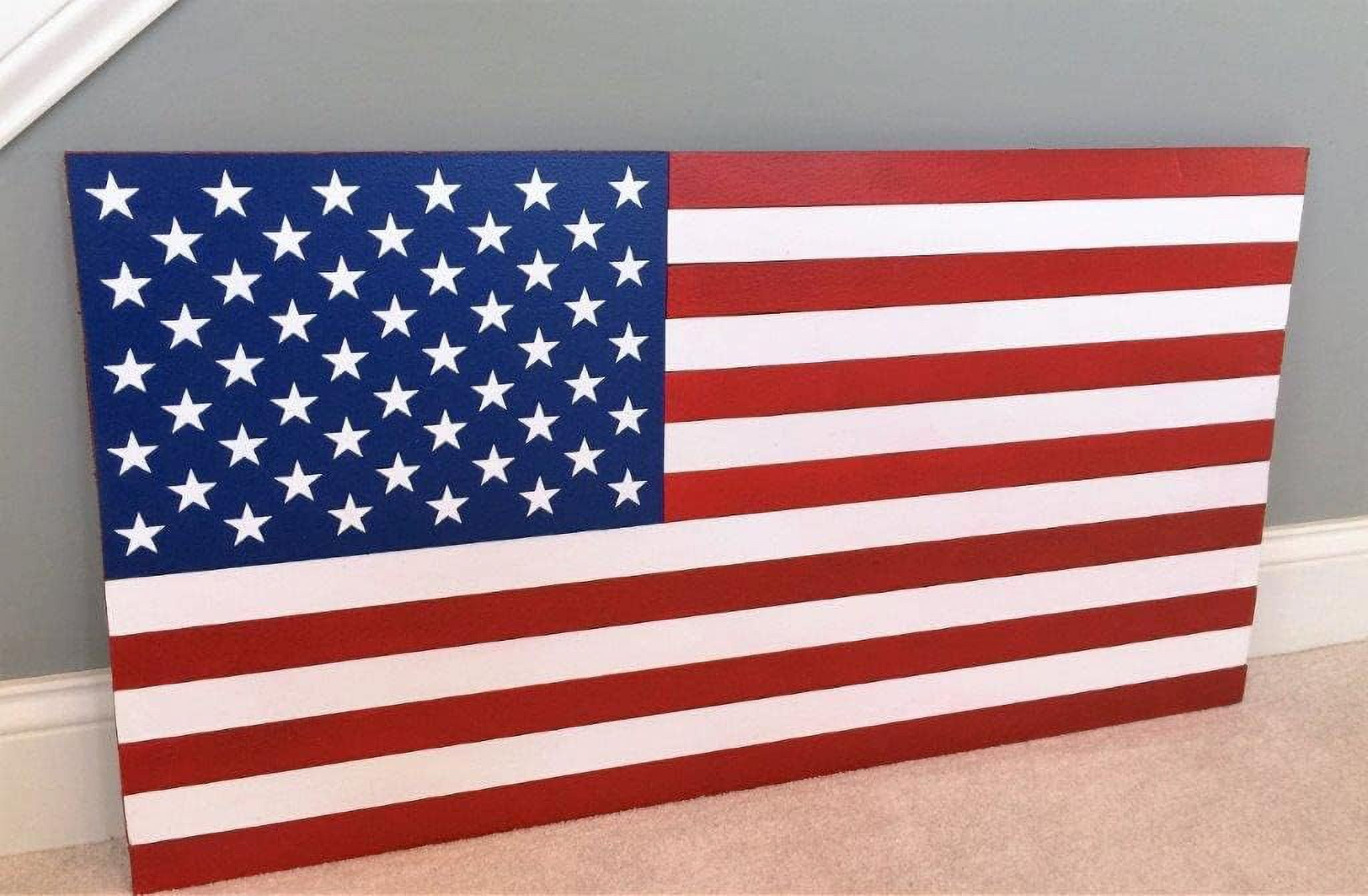36inch x 19inch Large Hand-Crafted 100% Made in U.S.A. Wood American ...