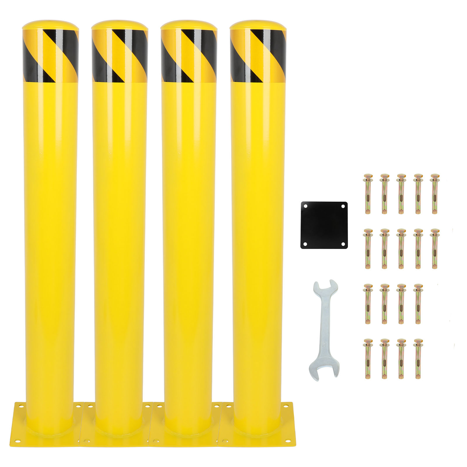 36inx4.5in Safety Bollard, Roadside Barricade, Safety Post Parking ...