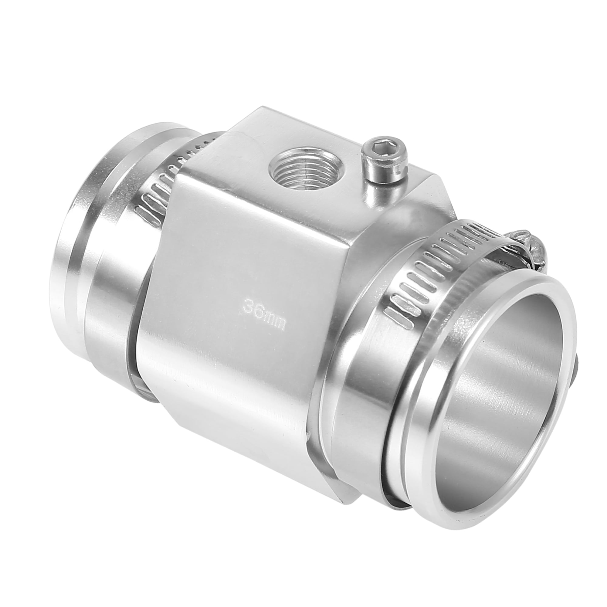 36mm Silver Tone Car Water Coolant Temperature Sensor Adapter Set Joint ...