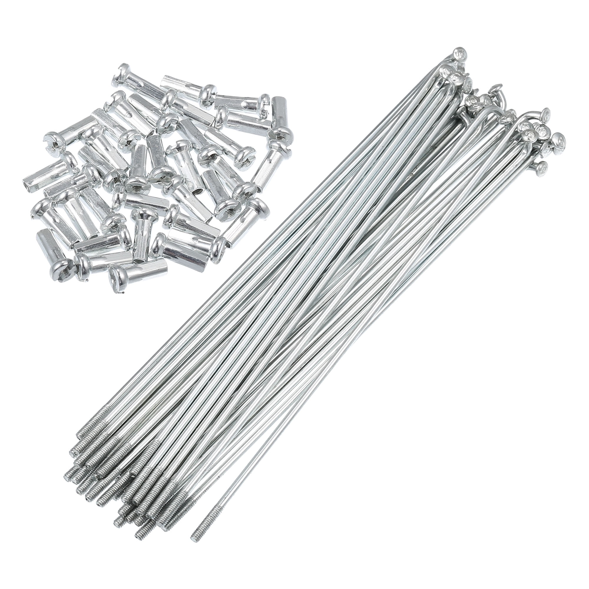 36pcs 14G J Bend Bicycle Galvanized Spokes 130mm 5.12" Cycle Spokes ...