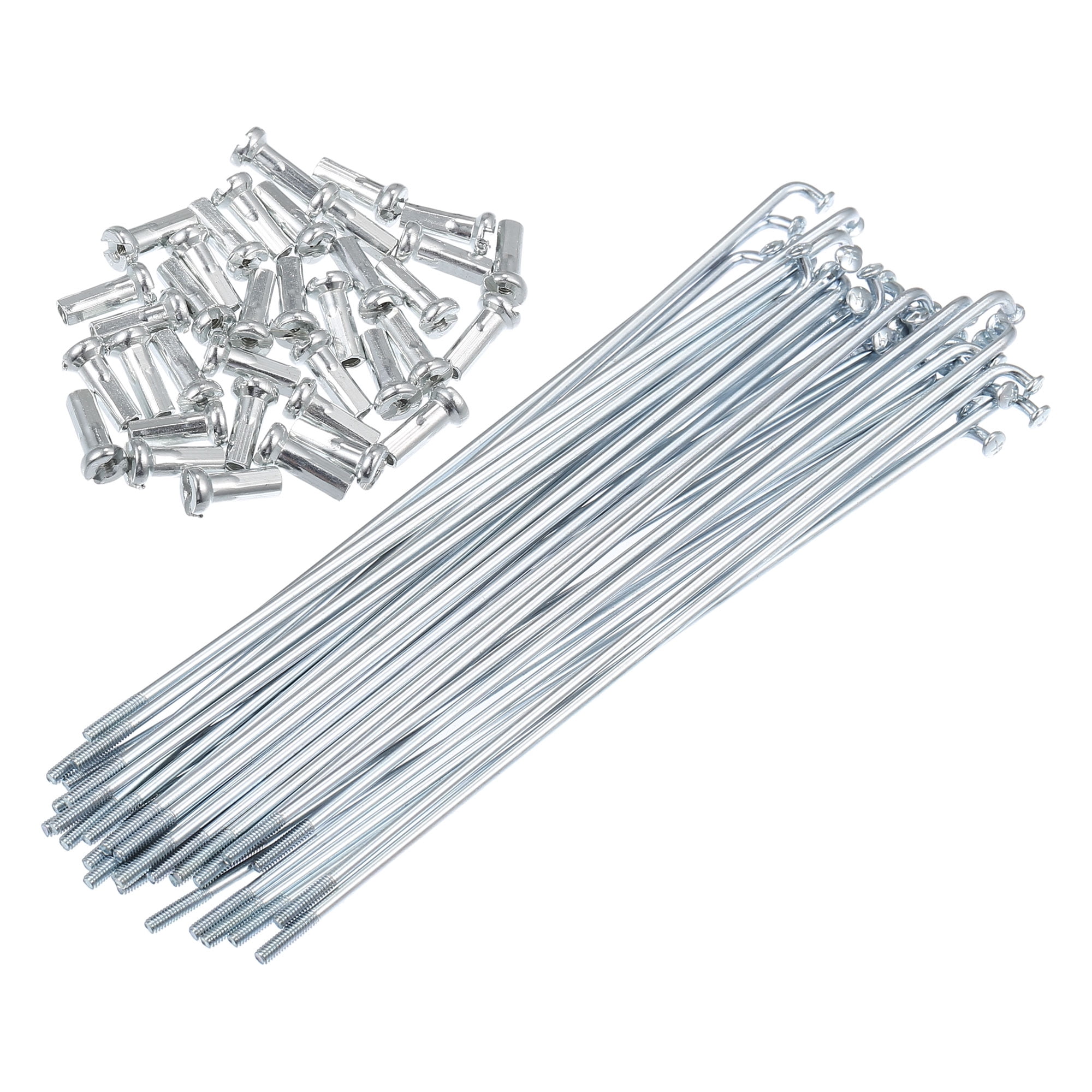 36pcs 14G J Bend Bicycle Galvanized Spokes 135mm 5.31" Cycle Spokes ...