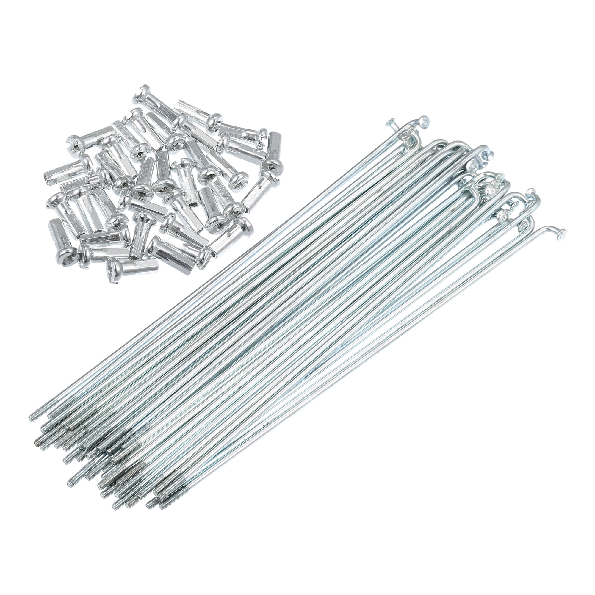 36pcs 14G J Bend Bicycle Galvanized Spokes 140mm 5.51" Cycle Spokes ...