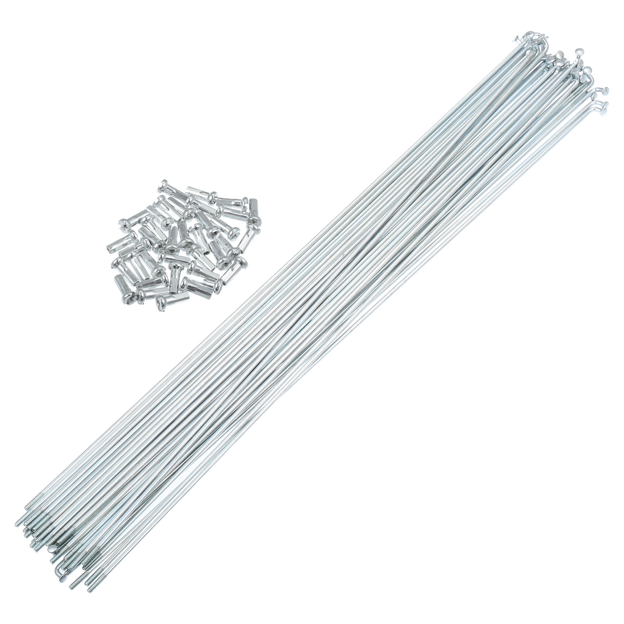 36pcs 14G J Bend Bicycle Galvanized Spokes 300mm 11.81" Cycle Spokes ...