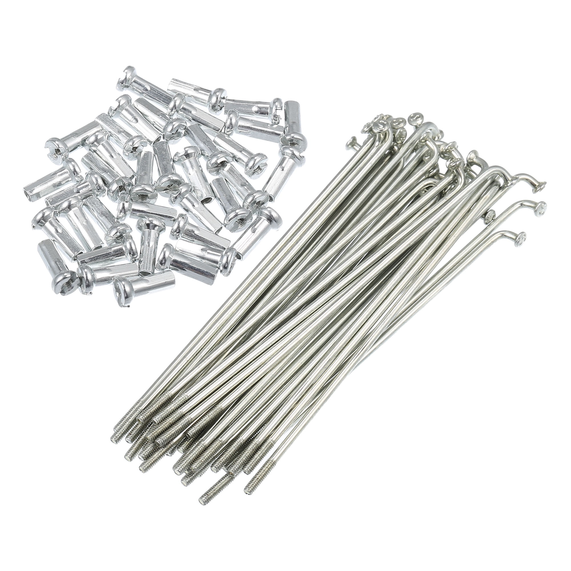36pcs 14G J Bend Bicycle Galvanized Spokes 95mm 3.74" Cycle Spokes with ...