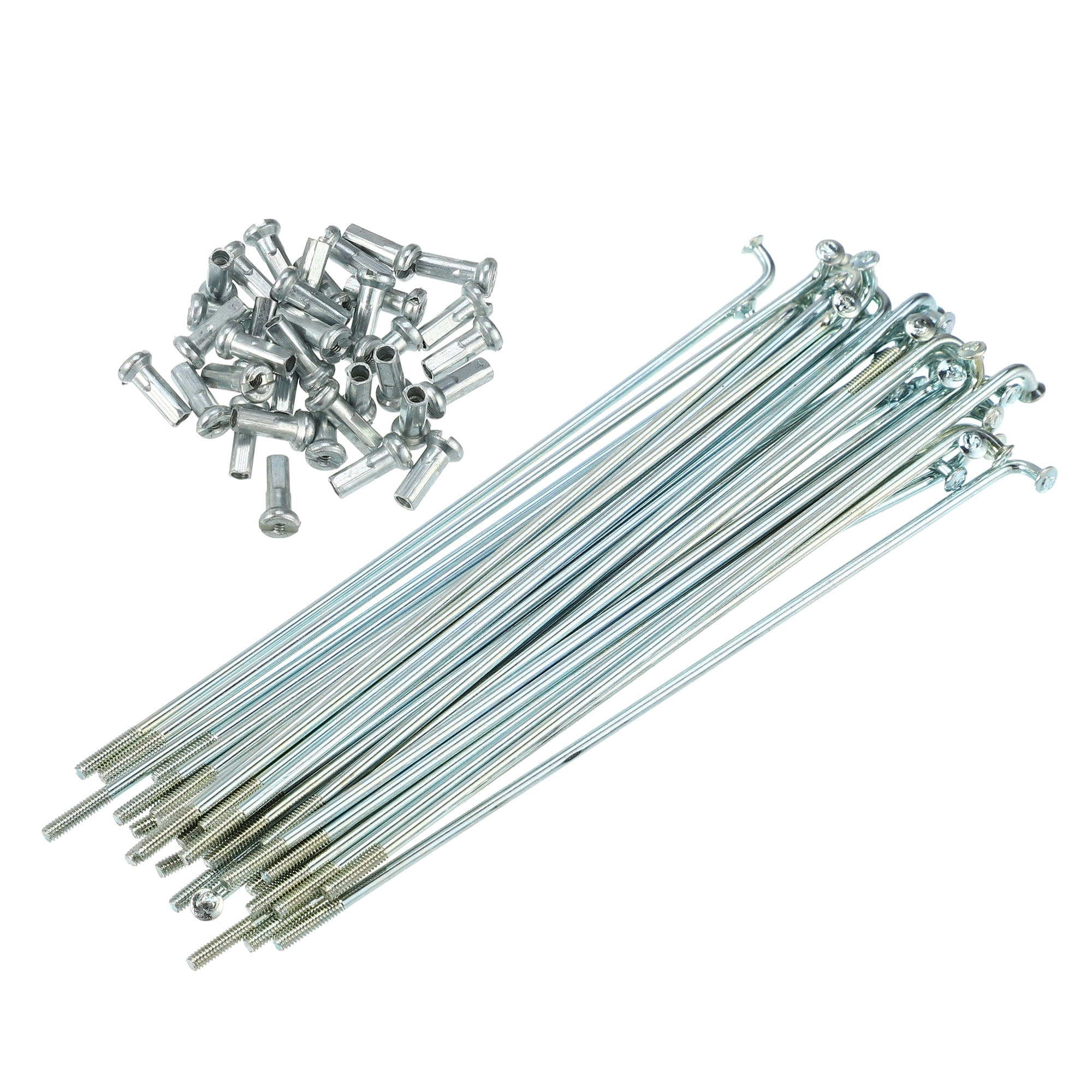 36pcs 14G J Bend Bicycle Steel Spokes 115mm 4.53" Cycle Spokes with ...