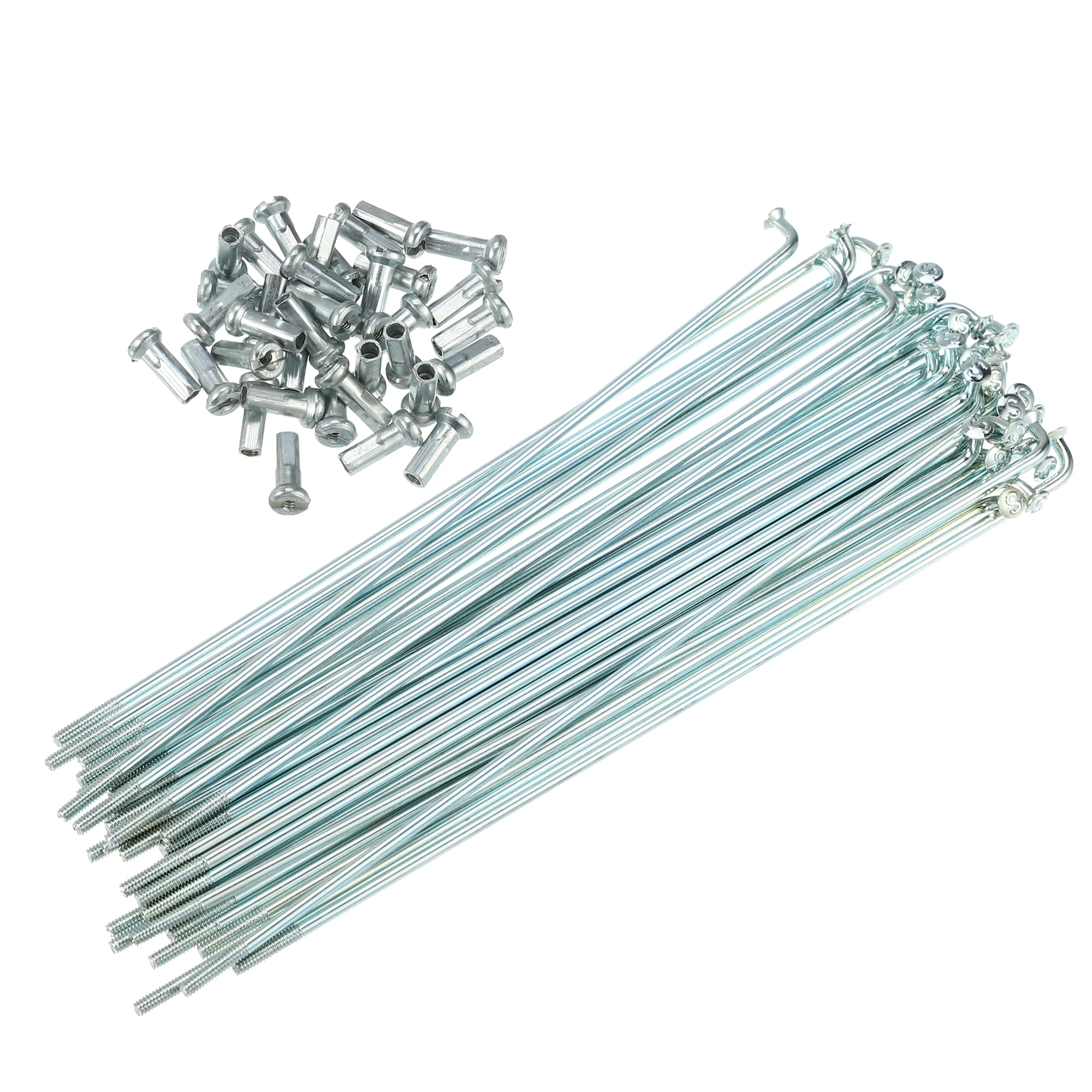 36pcs 14G J Bend Bicycle Steel Spokes 128mm 5.04" Cycle Spokes with ...