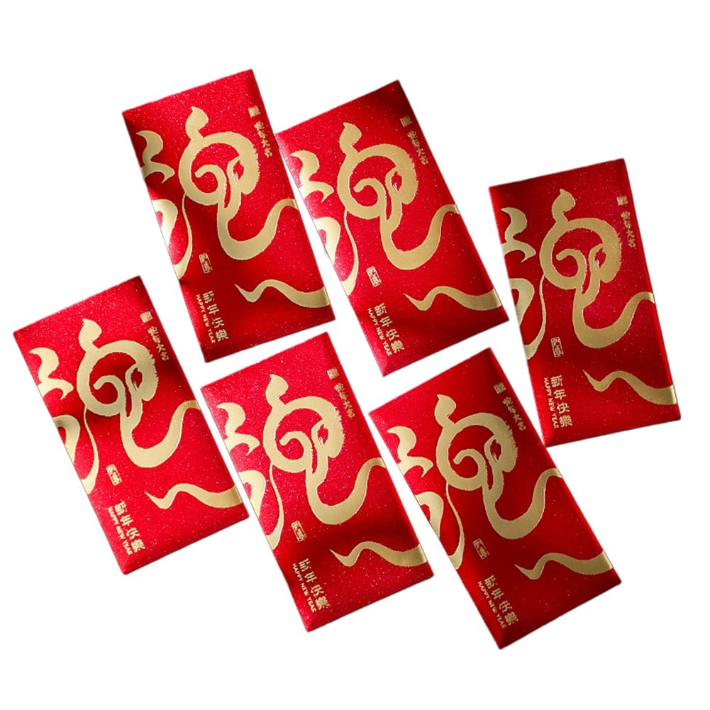 36pcs 2025 Spring Festival Red Packets Year of the Snake New Year Red ...