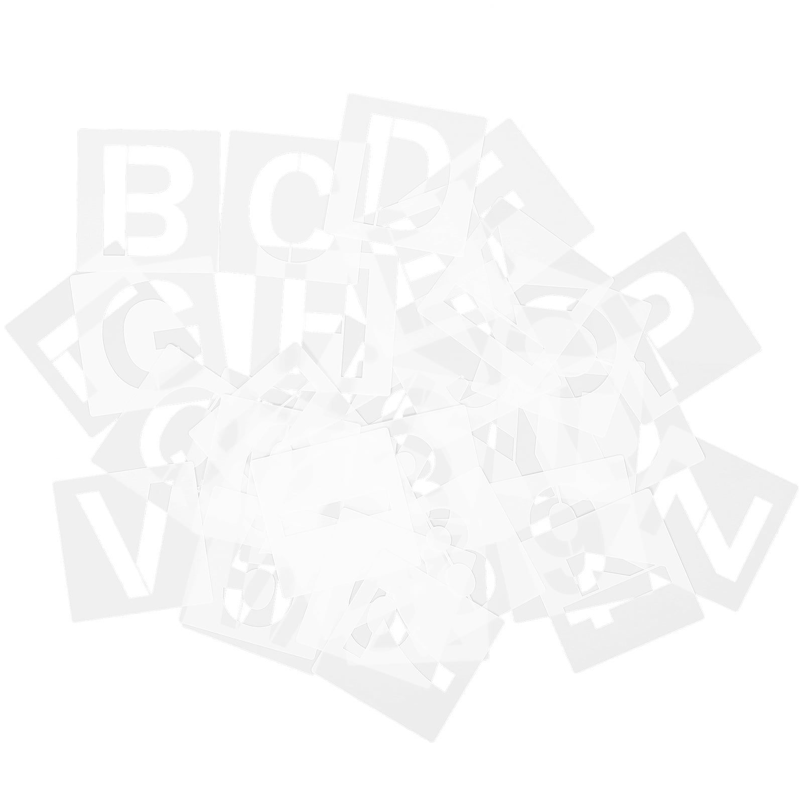36pcs Alphabet Letter Stencils Painting Letter Stencil Templates ...