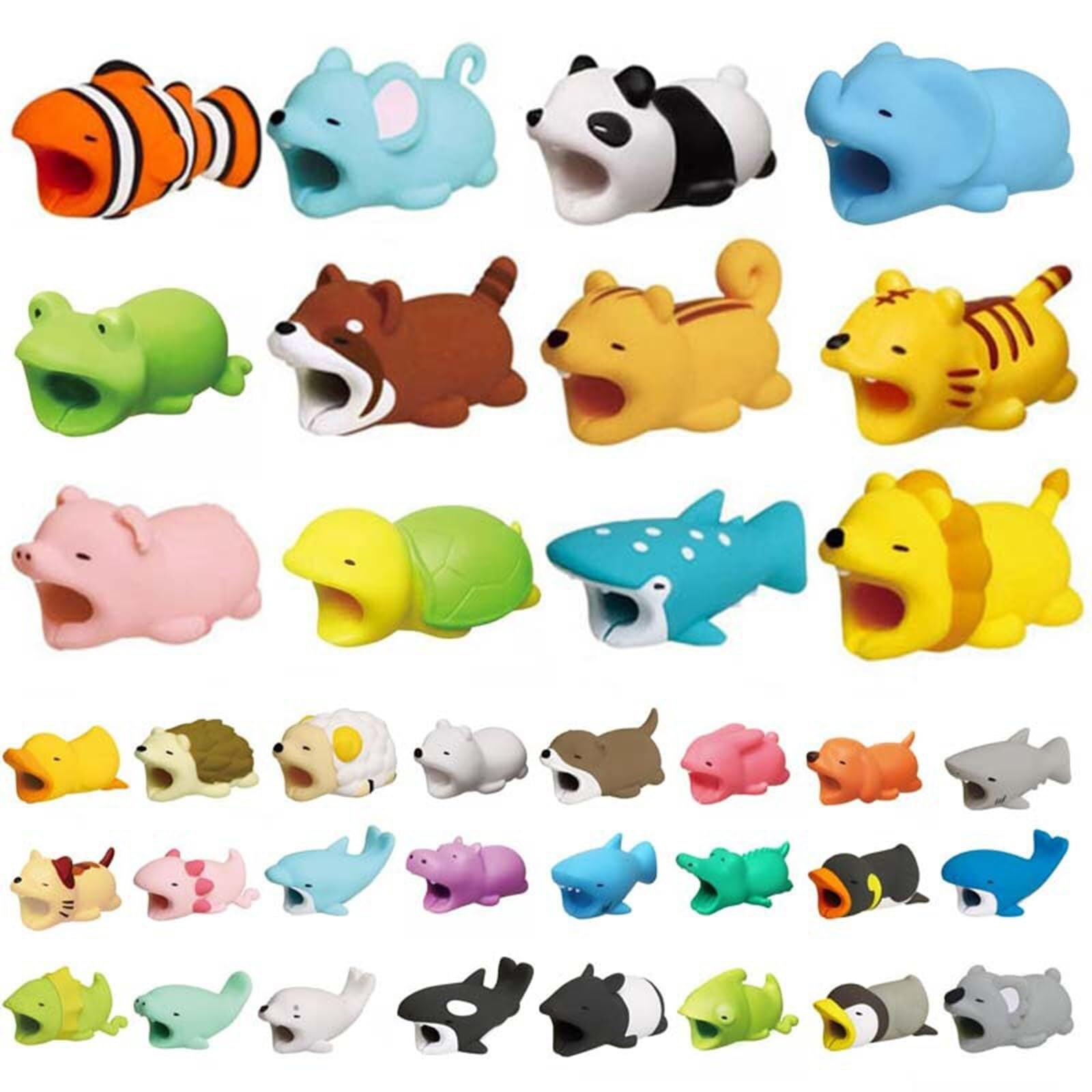 36pcs Charger Protector, Cute Animal-Shaped Cable Protectors, Universal ...