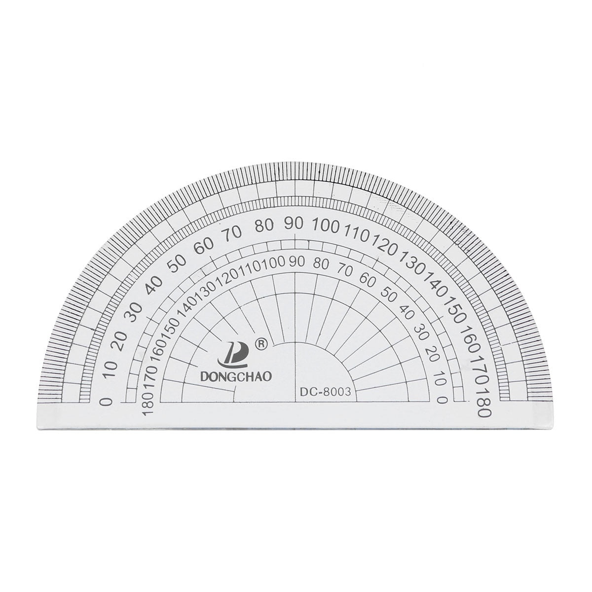 36pcs Clear Plastic Protractor Math Protractor 180 Degrees Protractor ...