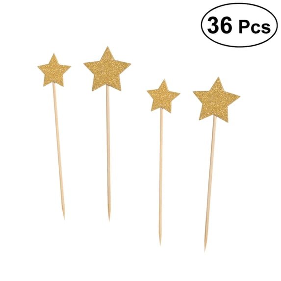 TABLZONE Shiny Golden Cake Toppers for Parties and Home Decoration ...