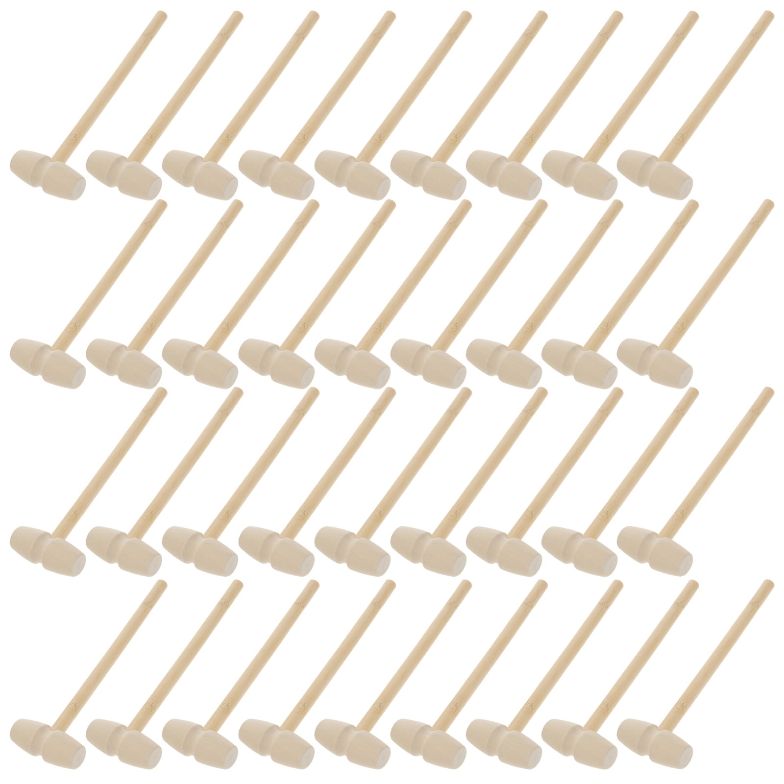 36pcs Kids Wooden Hammers Toy Mallet Toy Cracking Hammers Toy Children ...