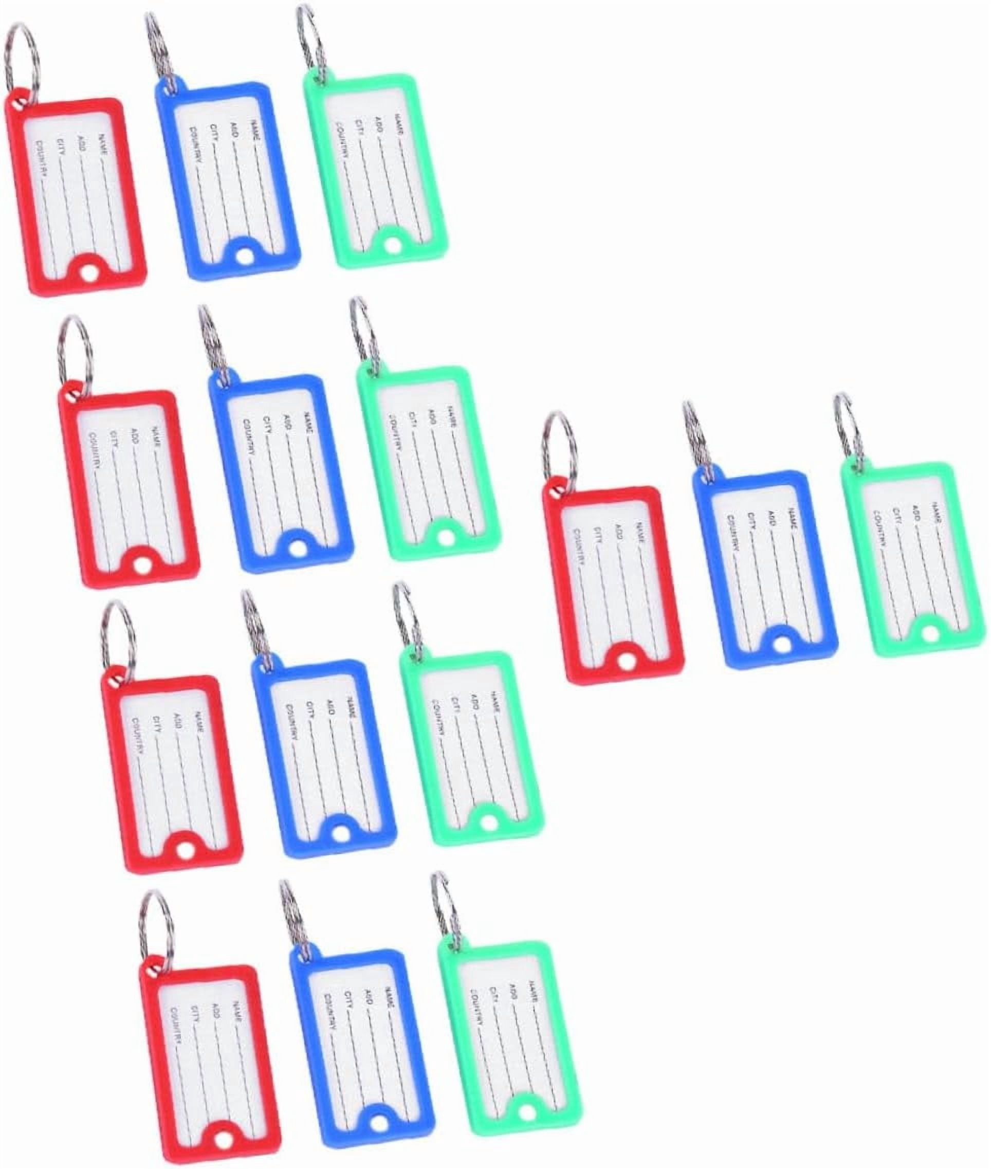 Name Tags 36Pcs Classification Tags Plastic Portable Hotel Key Labels ...