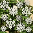 36pcs Snowflakes-Christmas Tree Decorations, Snowflake Ornaments for ...