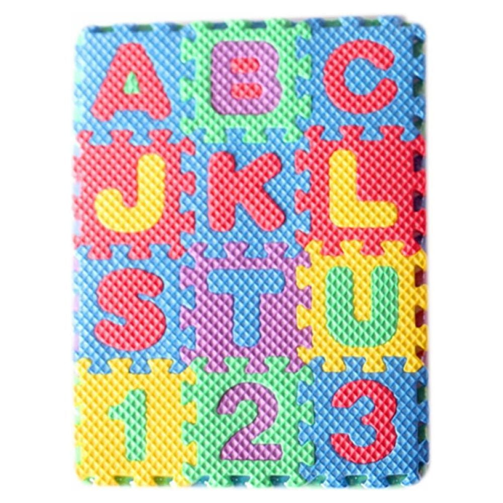 36pcs Soft Eva Foam Number Letter Puzzle Floor Mat Kids Playing ...
