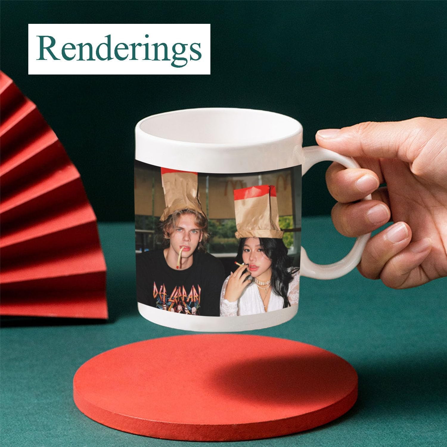 36pcs Sublimation Mugs, 11oz White Coffee Cup Set, Ceramic Coffee Mug ...