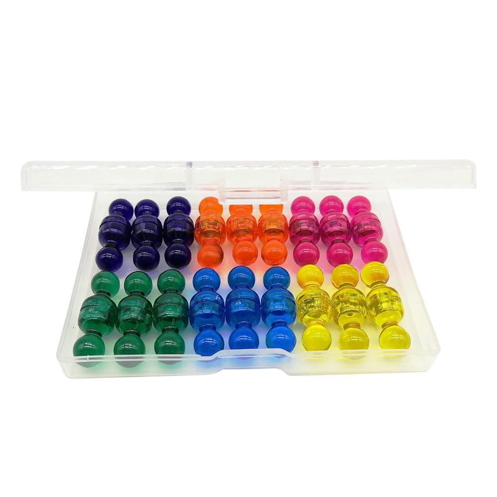 36pcs/set Classroom Push Pin Magnet Transparent Acrylic Home Office ...