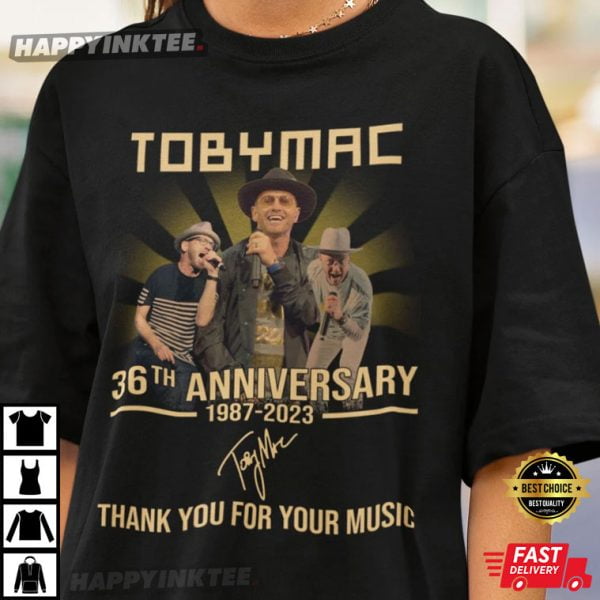 36th Anniversary 1987-2023 Thank You For Memories Signature, TobyMac ...