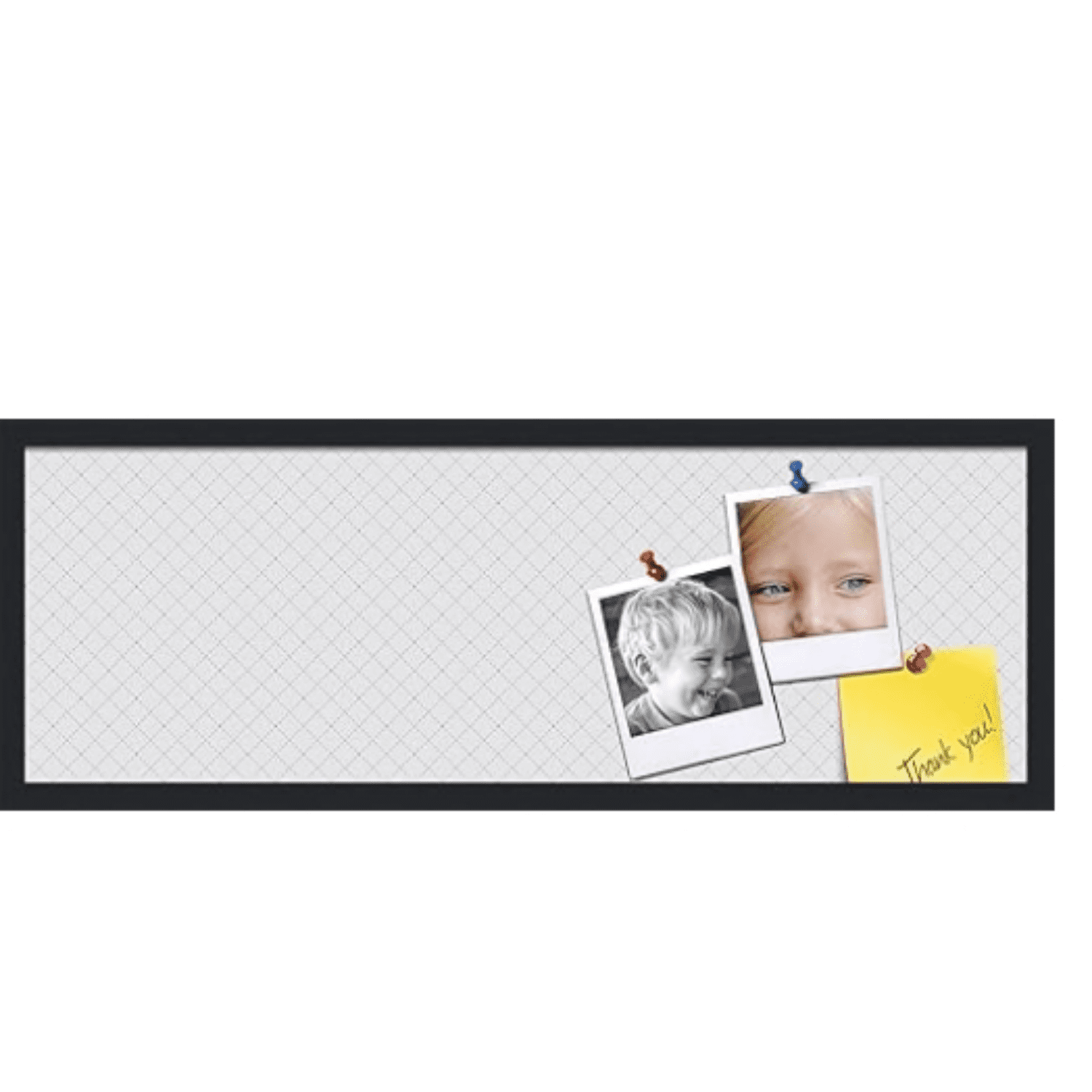 36x12 inch Cork Bulletin Board. This D rative Framed Pin Board Comes ...