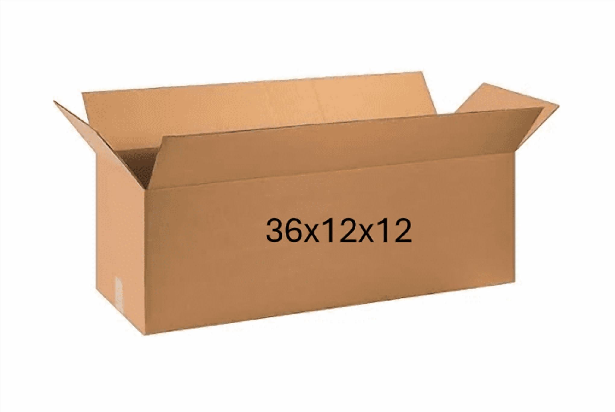 36x12x12 (200 lb strength) | SINGLE CARDBOARD BOX | LONG - Walmart.com