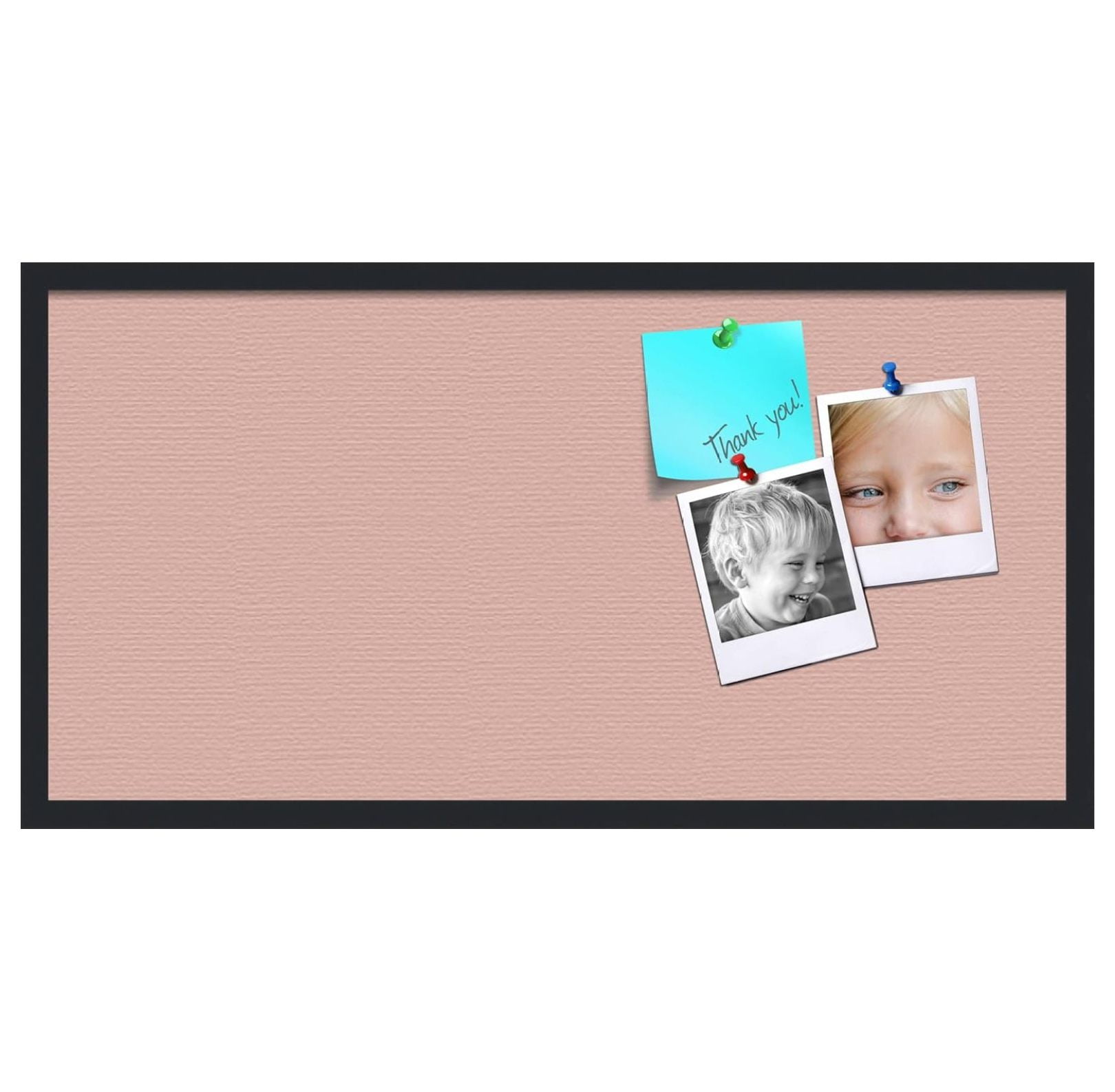 36x18 Inch Cork Bulletin Board. This Decorative Framed Pin Board Comes ...