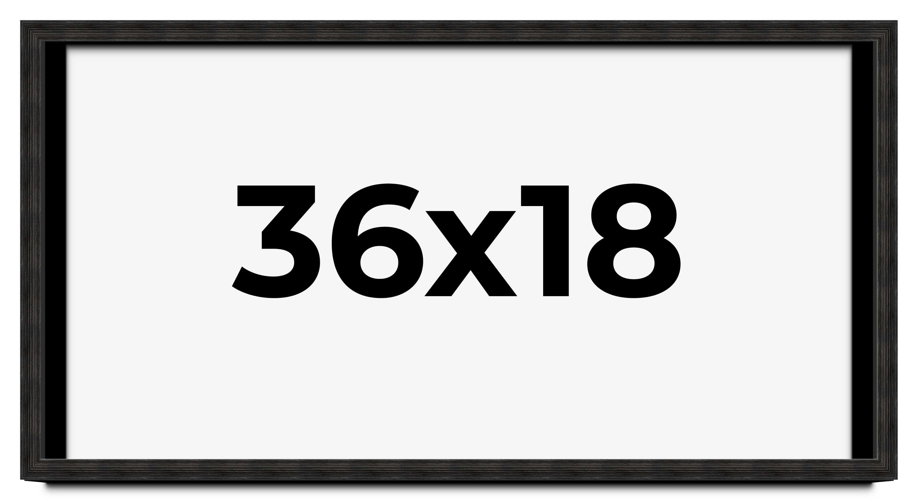 36x18 Shadow Box Black Rustic Barnwood Display Frame | 1.125 Inch Deep ...