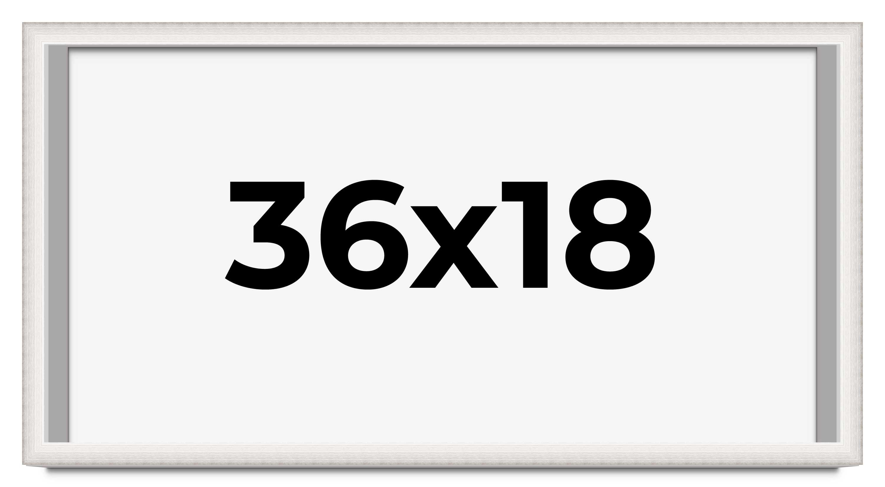 36x18 Shadow Box Silver Brushed Striped Display Frame | 1.625 Inches ...