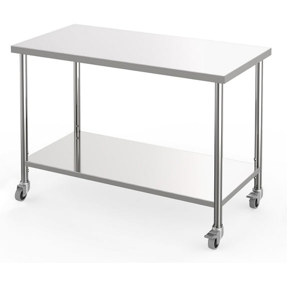 36x24 Inch Stainless Steel Work Table for Kitchen Use, 0.7mm 201 SS ...