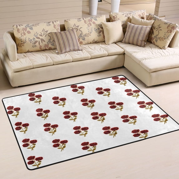 36x24in Area Rug Machine Washable Floor Mats Skid-Resistant Backing ...