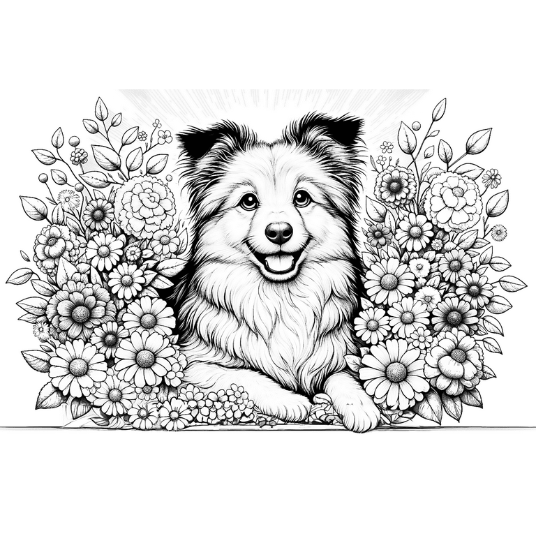 sheepdog coloring pages