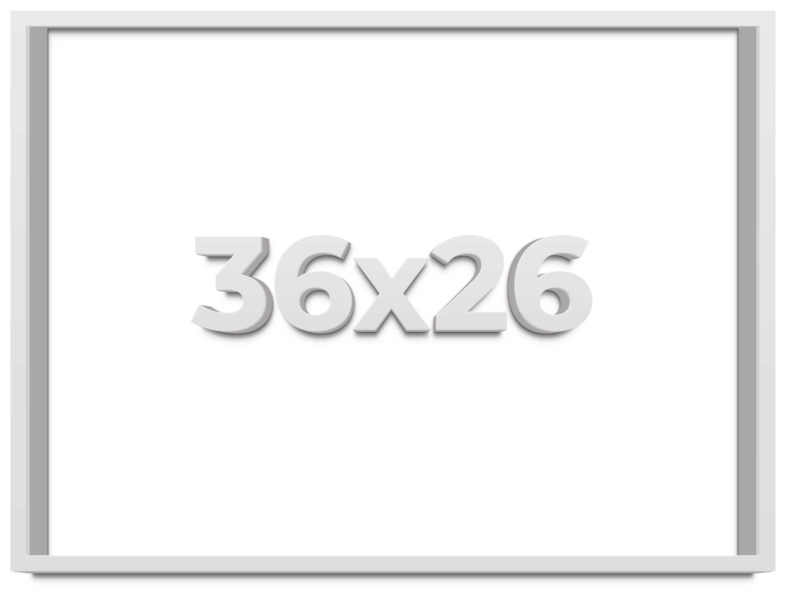 Walmart 36x26 White Wood Shadow Box Frame | 2 Inches Deep | UV ...