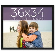 22x34 Frame Black Real Wood Picture Frame Width 2.25 Inches | Interior ...