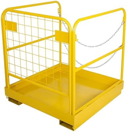 36x36 Forklift Cage 1200 LBS Capacity Work Platform Safety Cage ...