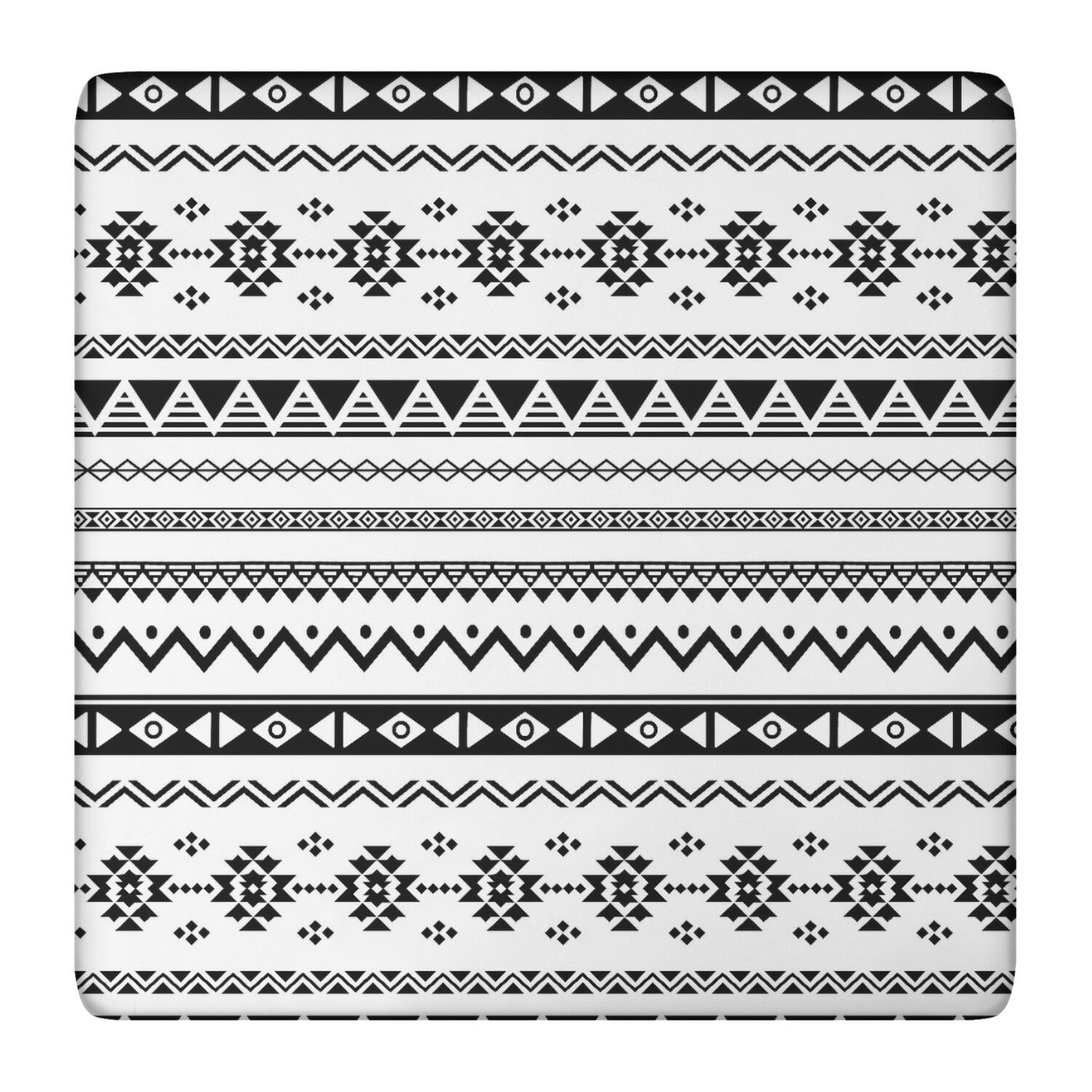 36x36 Inch Square Table Cover with All-Around Elastic Hem, Bohemian ...