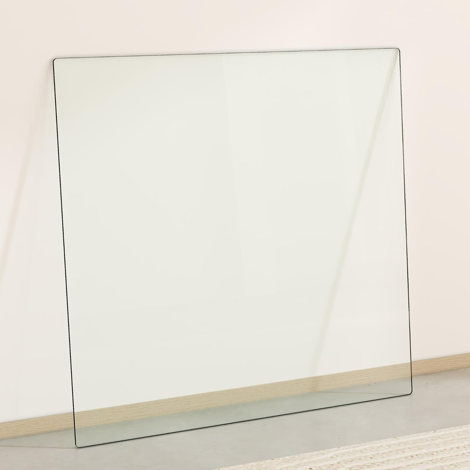 36x36 Inch Square Tempered Glass Table Top, 0.31 Inch Thick Clear ...