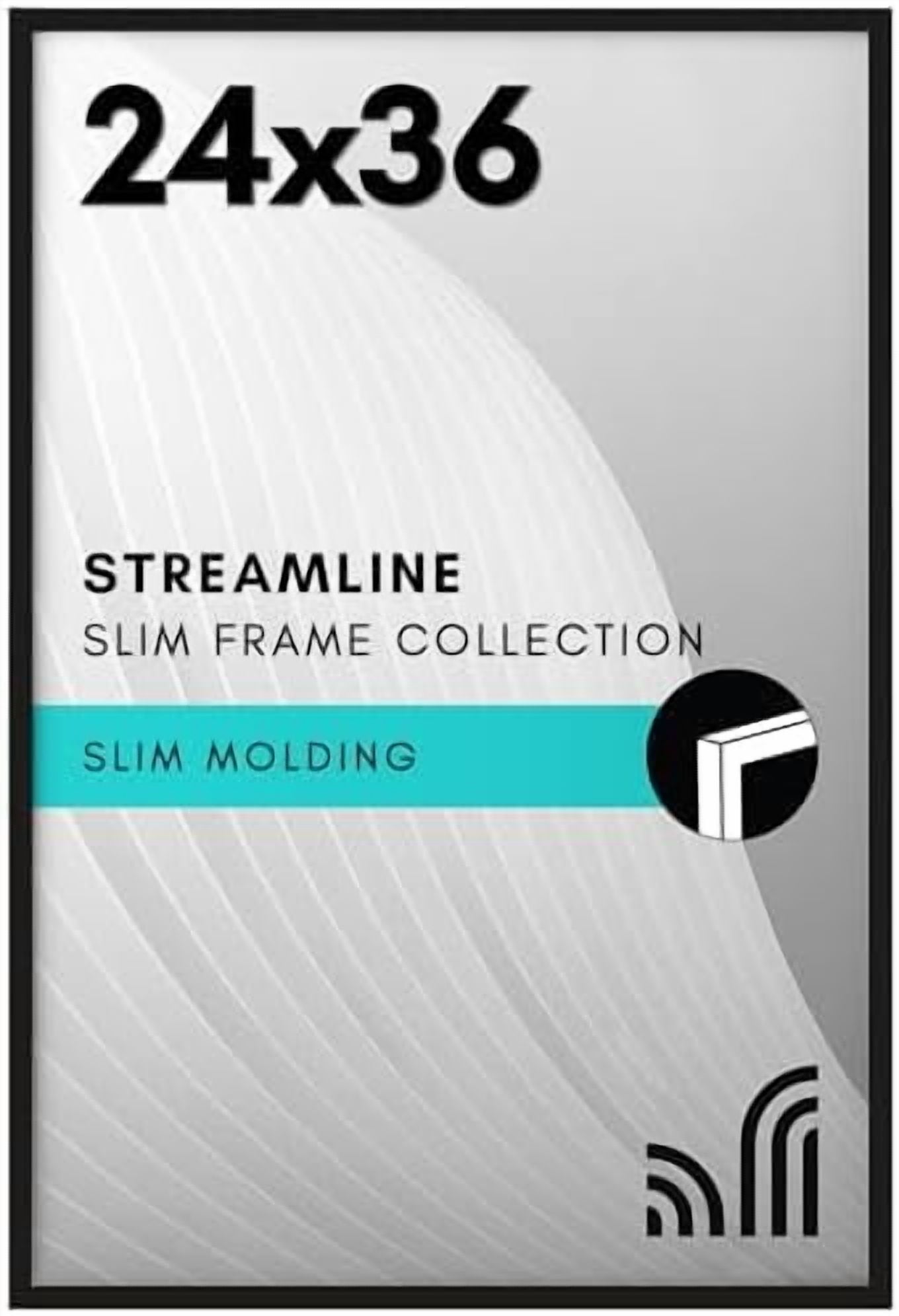 36x36 Picture Frame with Polished Plexiglass - Streamline Collection ...