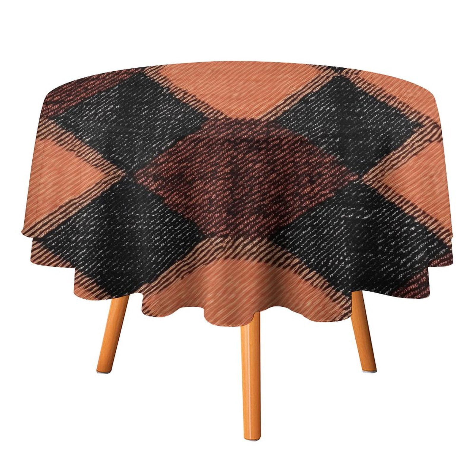 36x36in Round Tablecloth Car Line Straight And Dense Wireless Head Gap ...