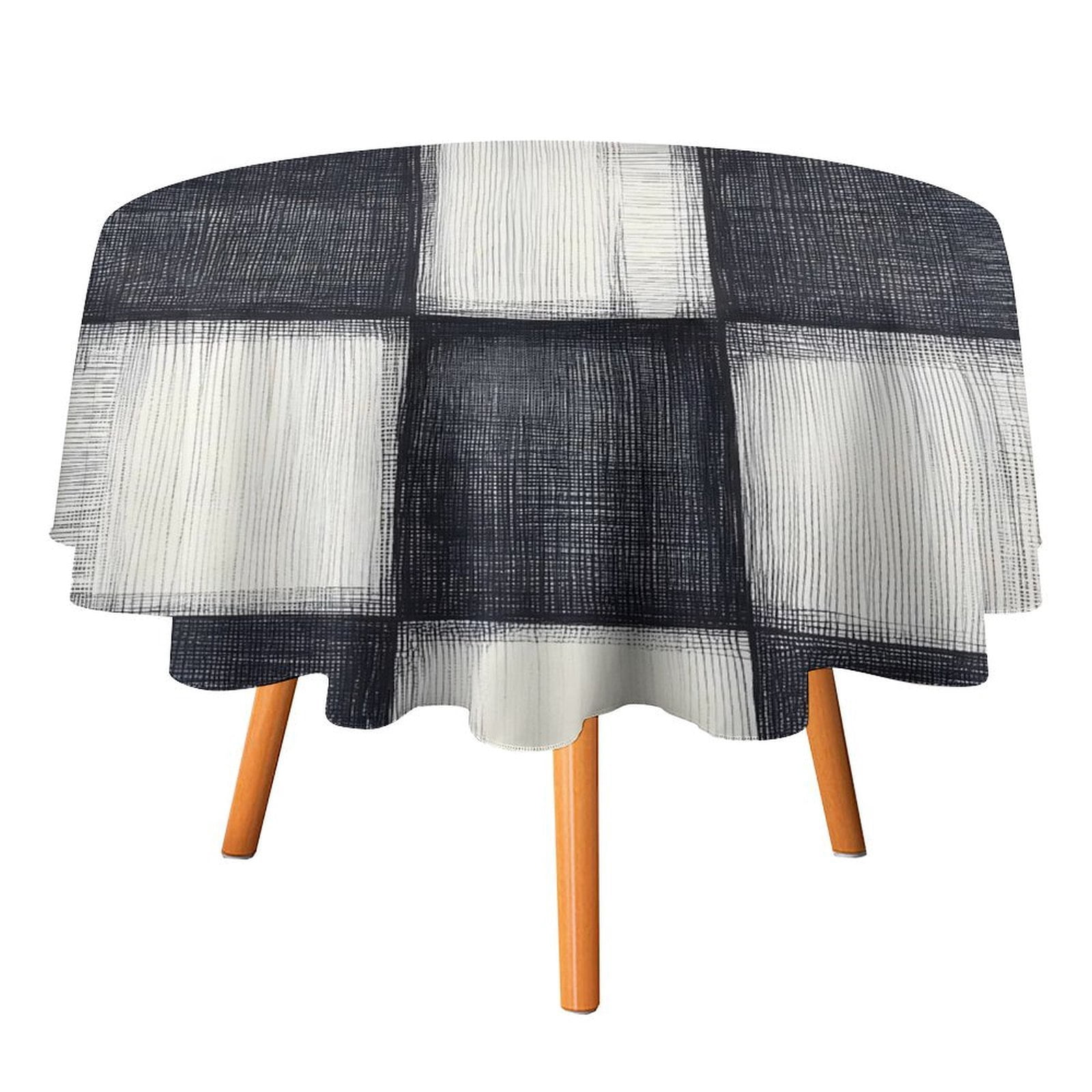 36x36in Round Tablecloth Car Line Straight And Dense Wireless Head Gap ...