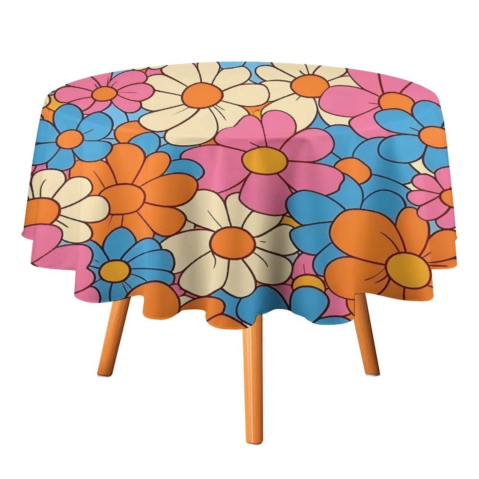 36x36in Round Tablecloth Car Line Straight And Dense Wireless Head Gap ...