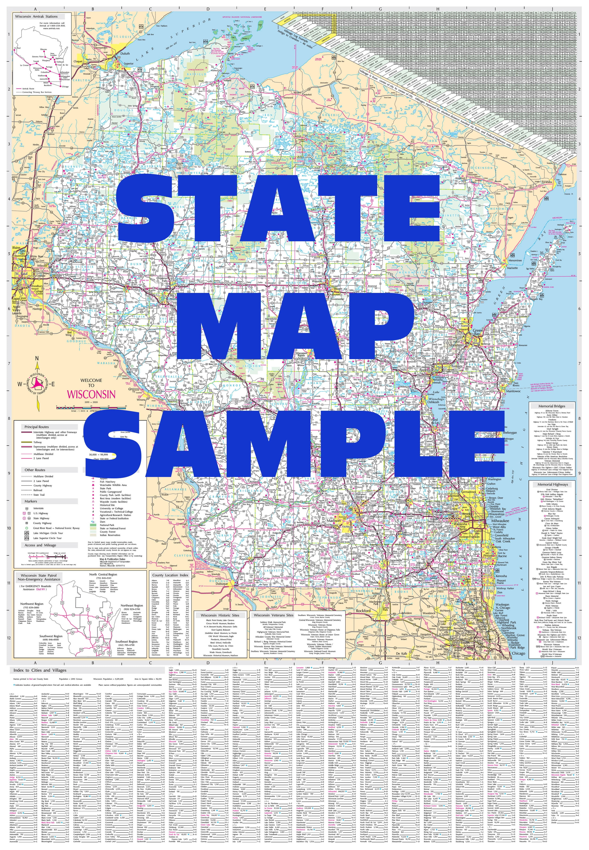 36x54 Virginia State Official Executive Laminated Wall Map - Walmart.com